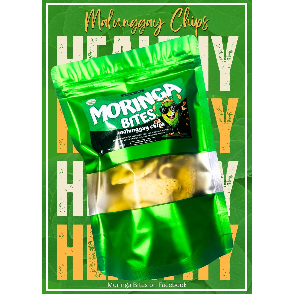 MORINGA BITES - MALUNGGAY CHIPS (ORIGINAL) | Shopee Philippines