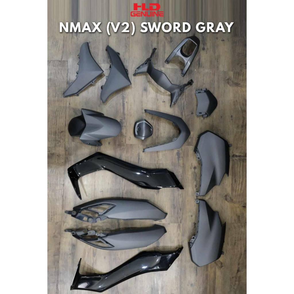 HLD GENUINE COVER SET SWORD GRAY ( 14 PCS/SET) NMAX V2 | Shopee Philippines