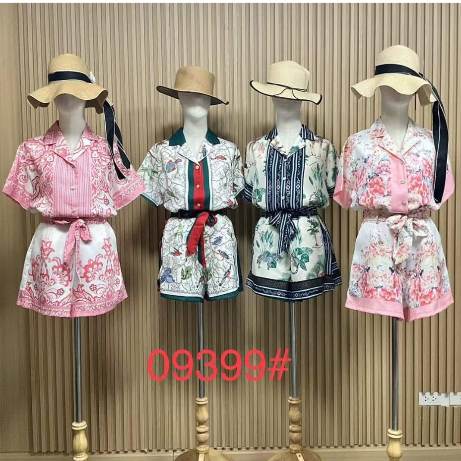 AS ELEGANT New Inspire Classic Printed Terno Polo Shirt for Woman 09399 ...