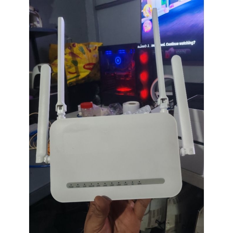 WIFI 6 skyworth gpon ont gpon modem green dual band with adaptor ...