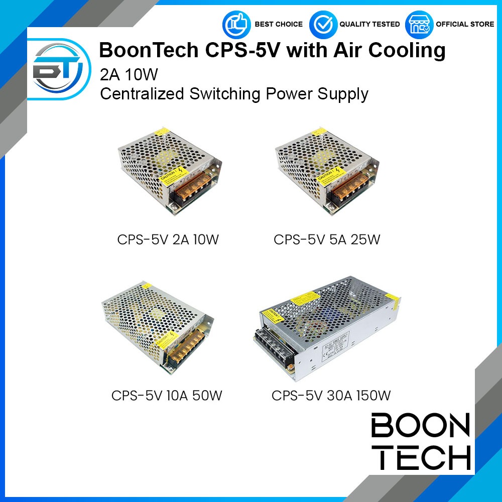 BoonTech CPS-5V Centralized Power Supply | Switching Power Supply | 5V 2A | 5V 5A | 5V 10A | 5V ...