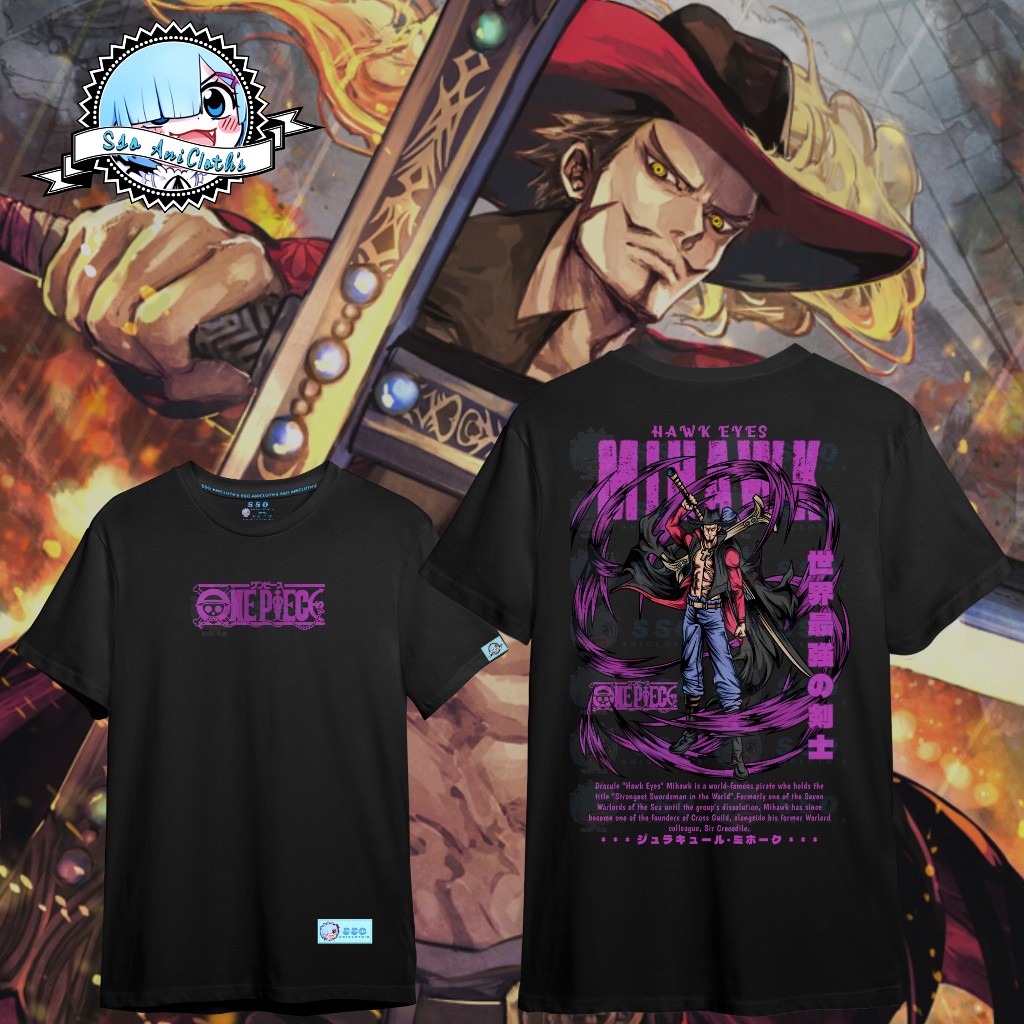 Anime Shirt - Dracule Mihawk - One Piece | Shopee Philippines