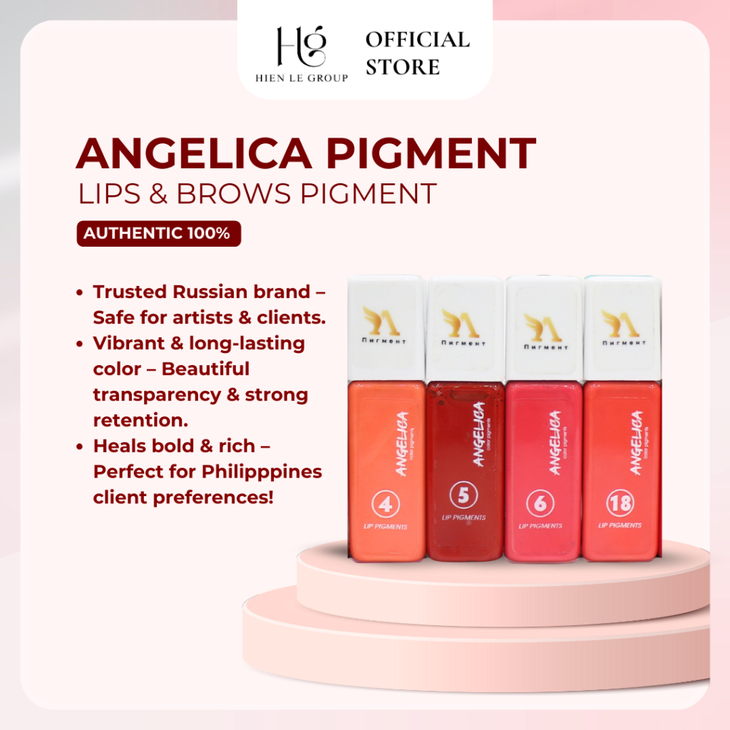 Angelica Pigment – For Lips & Eyebrows | Glossy Finish | 15ml | Shopee ...
