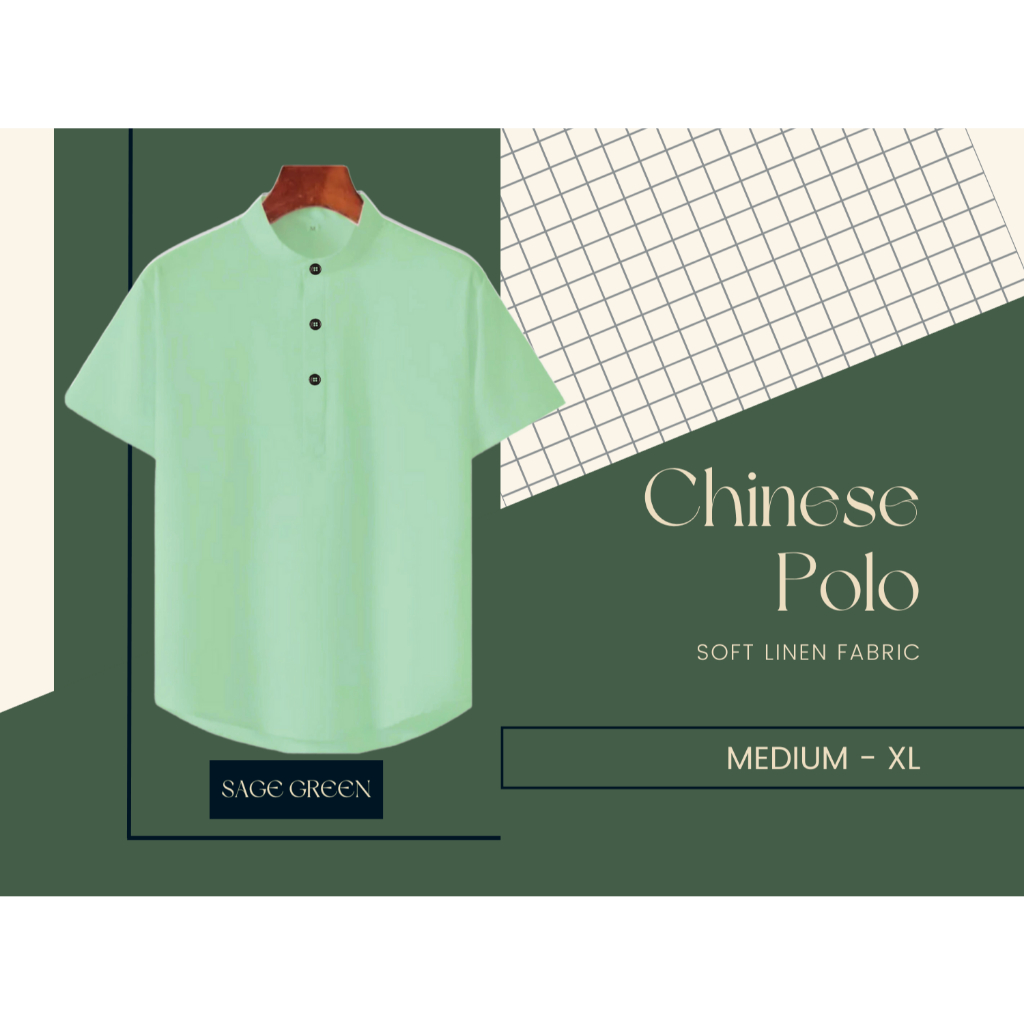 1 CHINESE POLO FOR PLUSSIZE MEN | Shopee Philippines