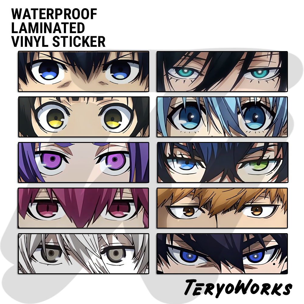 Blue Lock Eye Slap Sticker – Anime Vinyl Decal for Laptop, Phone ...