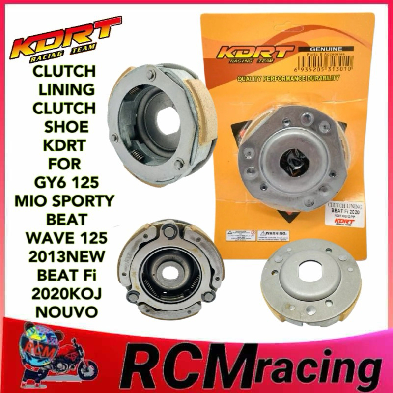 CLUTCH LINING/CLUTCH SHOE KDRT FOR GY6 125 MIO SPORTY BEAT WAVE 125 NEW ...