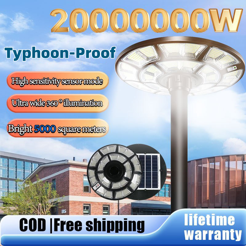 Solar Street Light UFO Solar Light IP68 Outdoor Waterproof Solar Led Light With Sense Remote ...
