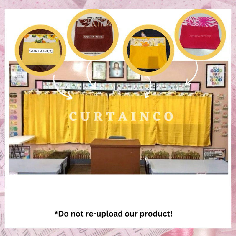 Curtain Co. | School Classroom Blackboard Curtain (L: 50 inches W: 60 ...