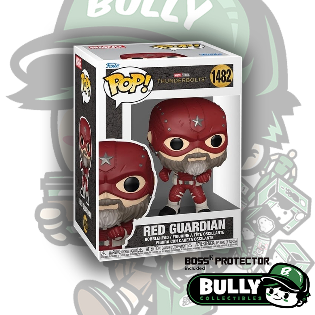 Funko POP! Marvel: Thunderbolts - Red Guardian 1482 With Boss Protector ...