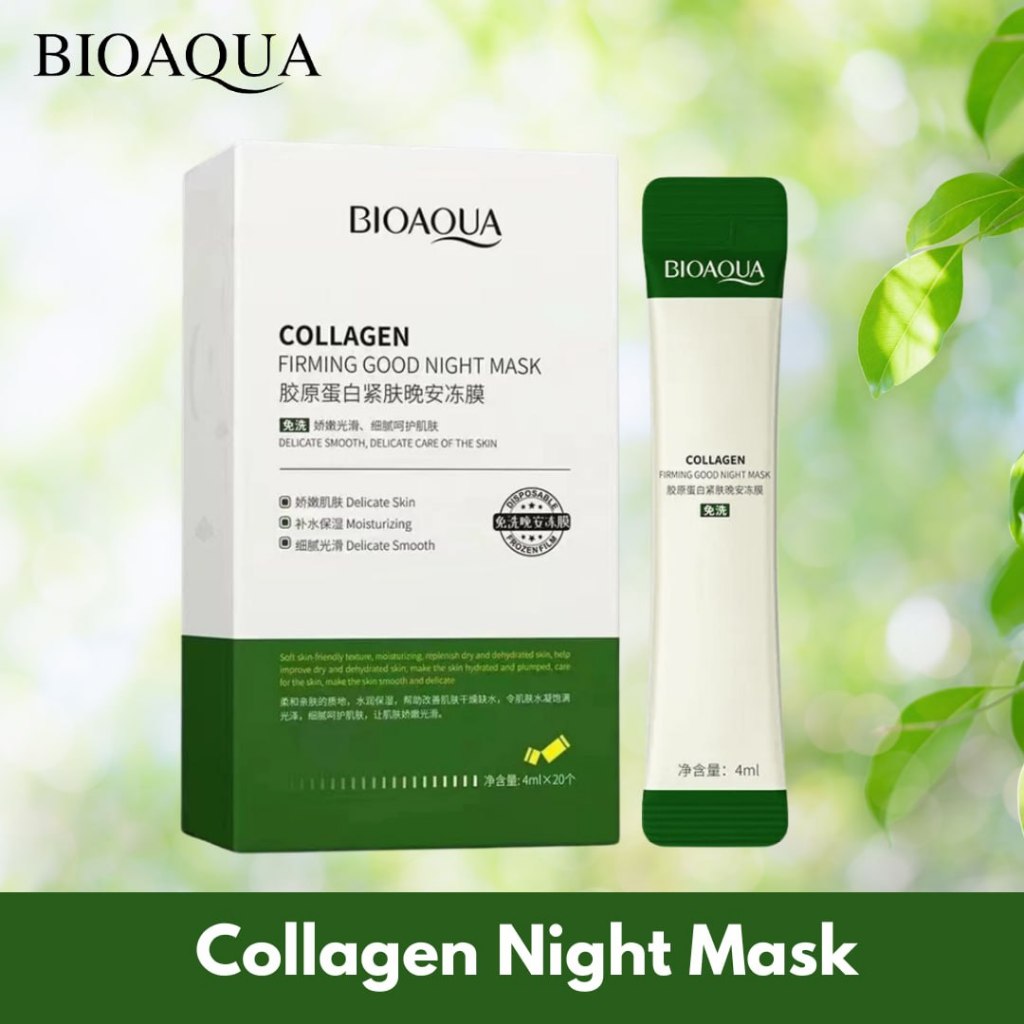 Original Bioaqua Collagen Firming Sleeping / Goodnight mask 20pcs ...