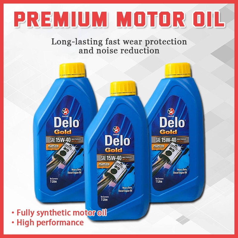 Delo Gold Diesel Engine Oil 15W-40 1L for Multigrade Heavy Duty Car and ...