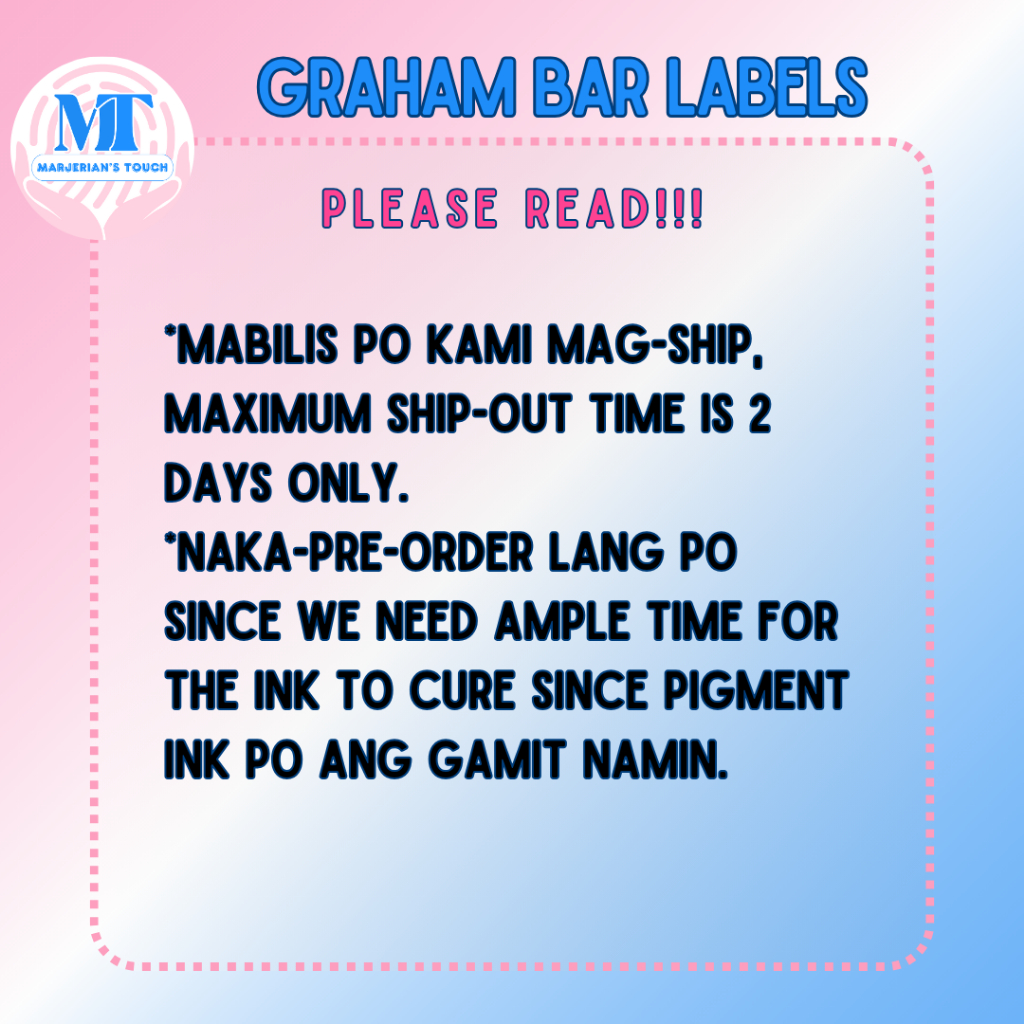 GRAHAM BAR STICKER LABEL WATERPROOF SMUDGEPROOF VINYL STICKER PRODUCT ...