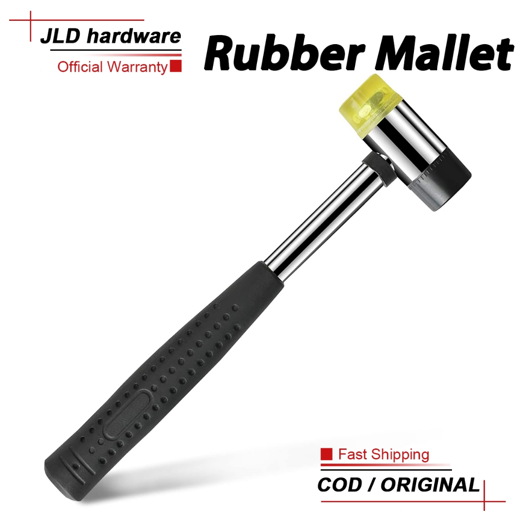 JLD Rubber Mallet Ceramic Granite Mounting Floor Hammer Removable Two ...