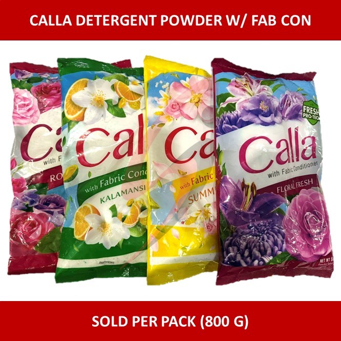 (800g) Calla detergent powder with fabcon | Rose Garden, Summer Fresh ...