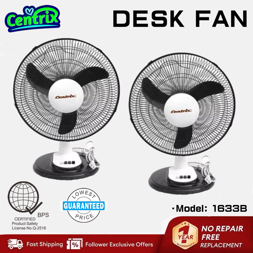 Centrix Desk Fan Portable 16-Inches Industrial Desk Fan High Quality ...