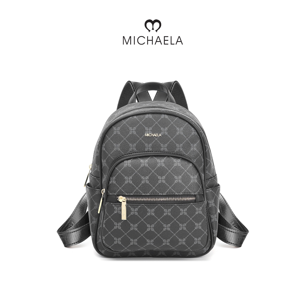 MICHAELA Fashion Checkered Backpack Preppy-Chic Spacious for Work Study ...