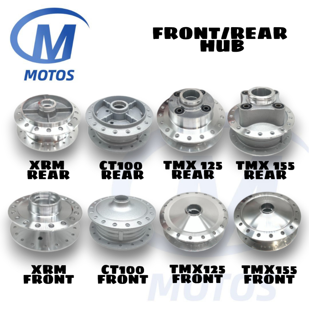 MOTOSPH MOTORCYCLE REAR/FRONT WHEEL HUB XRM/TMX125/TMX155/CT100 ...
