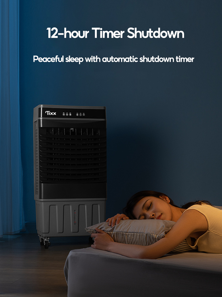 Tixx Air Cooler Fan Portable Aircon 40/50/70L Super Cold Wind Remote ...