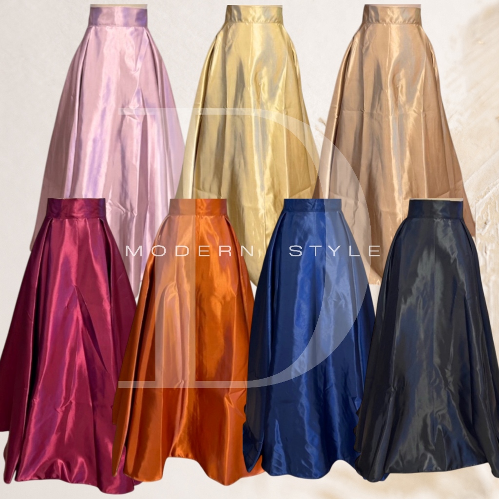 Elegant Formal Skirt Partner For Filipiniana Tops Made From Heavy Satin ...