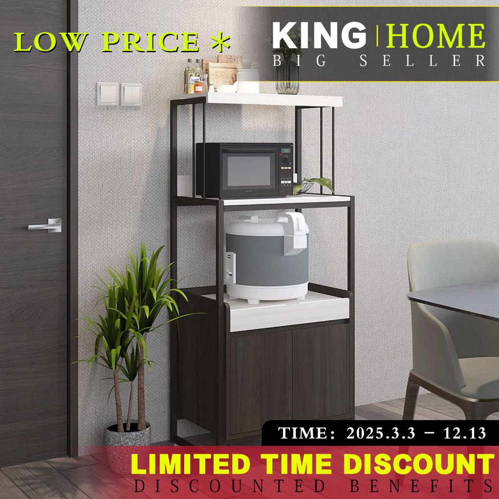 Vertical microwave storage cabinet, multi-layer kitchen storage rack ...