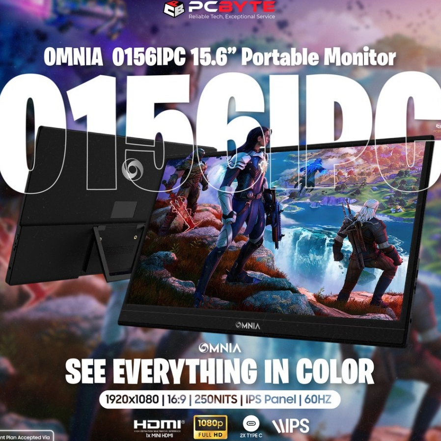 OMNIA O156IPC 15.6" Portable Monitor – Full HD IPS Display | Shopee ...