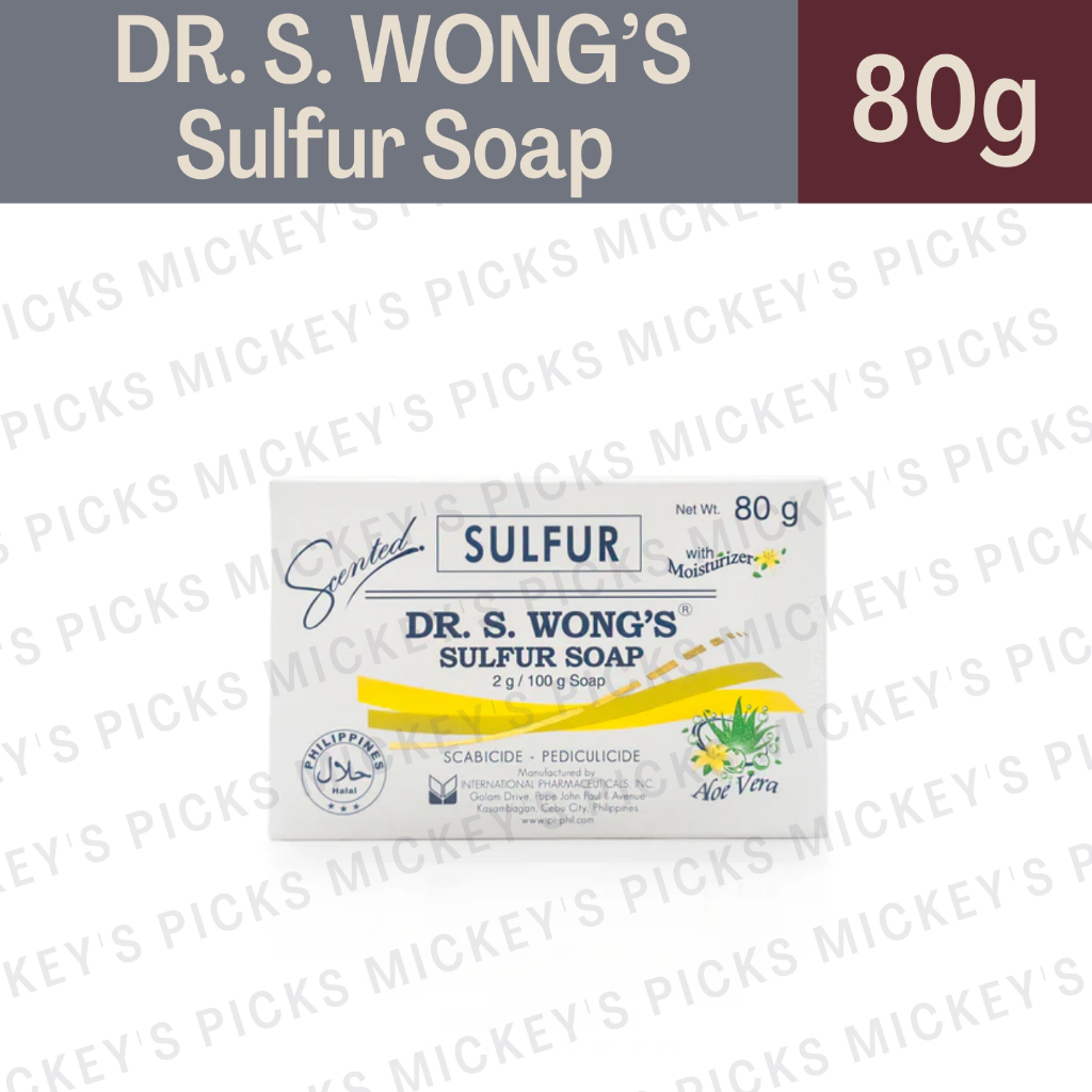 Dr. Wong's Sulfur Soap with Moisturizer 80g (Sulphur soap | Shopee ...