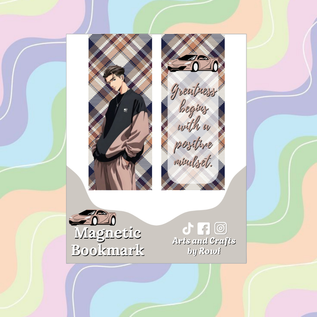 Holographic Magnetic Bookmark | Handsome Men Prints | Shopee Philippines
