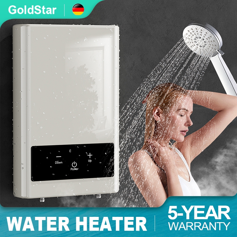 Gold Star Instant Water Heater Shower Electric LCD Touchscreen With ...