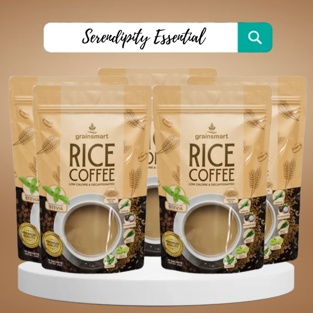Grainsmart Rice Coffee Low Calorie & Decaffeinated (5 pouches) | Shopee ...