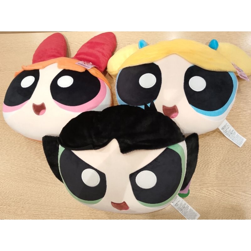 MINISO The Powerpuff Girls Collection 13in. Head-Shape Pillow | Shopee ...