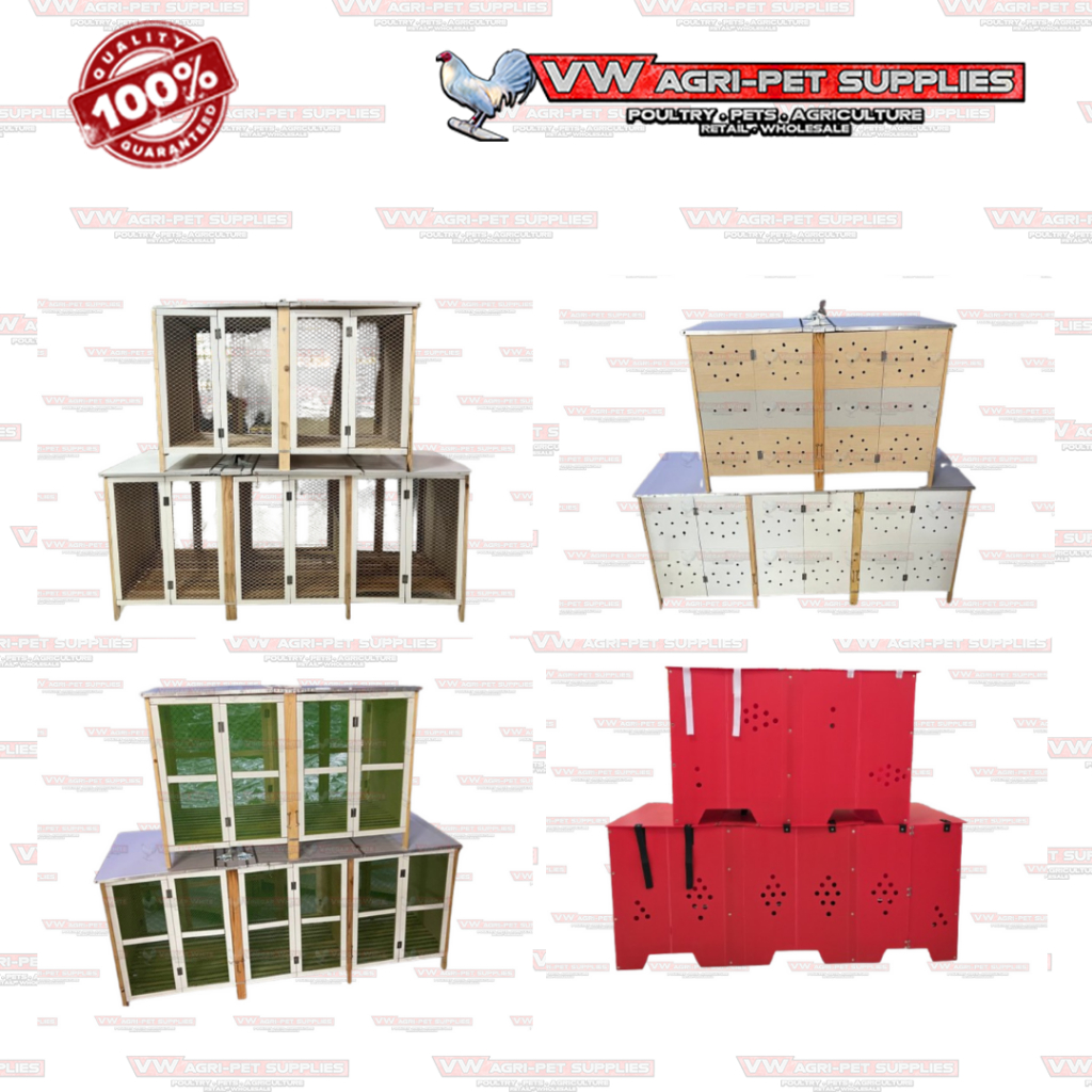 Folding Sabong Cage Triple Wooden Derby for Gamefowl Rooster Chicken ...