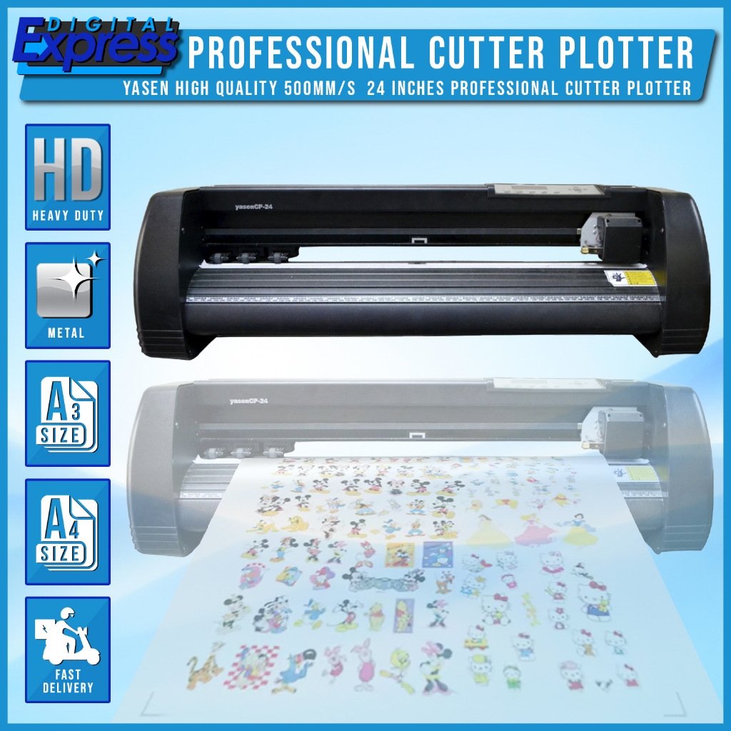24" Professional Yasen Cutter Plotter | Shopee Philippines