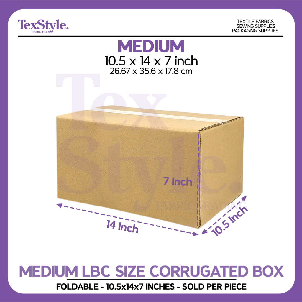 Textstyle Medium LBC Express Sizes Corrugated Cargo Shipping Boxes ...