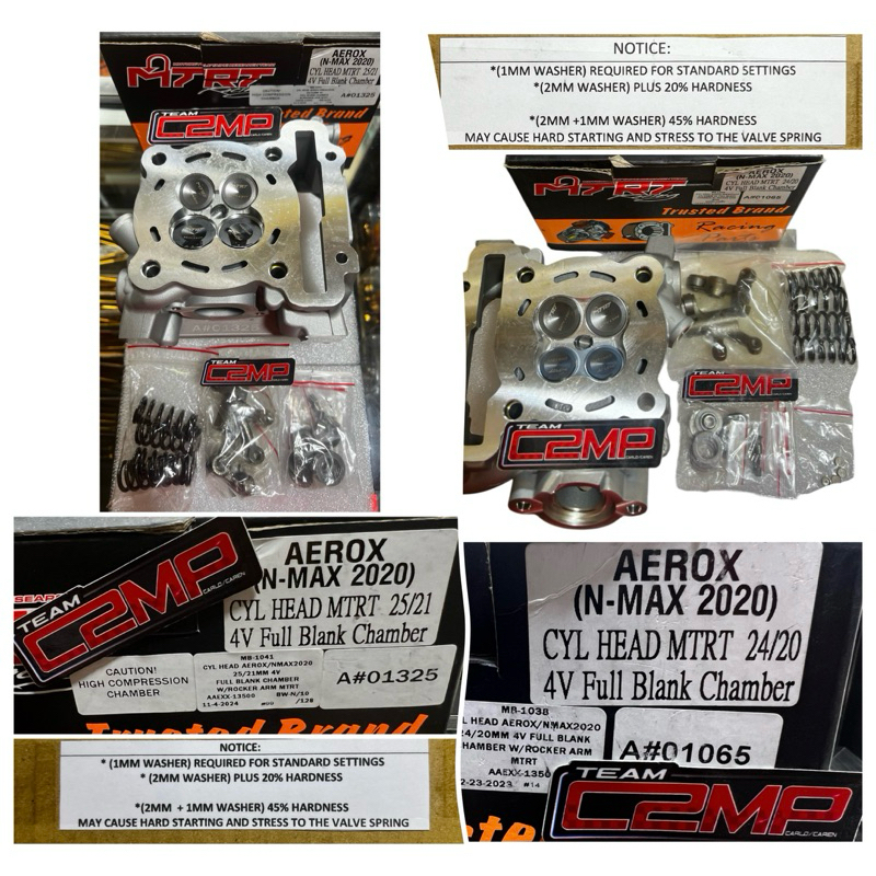 MTRT Racing Cylinder Head Set NMAX V1 OLD OR Aerox / NMAX 2020 | Shopee ...