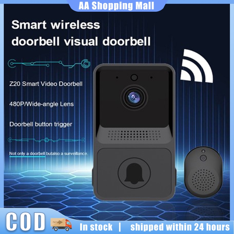 Doorbell Wireless With Camera Remote Video HD Night Vision Waterproof ...