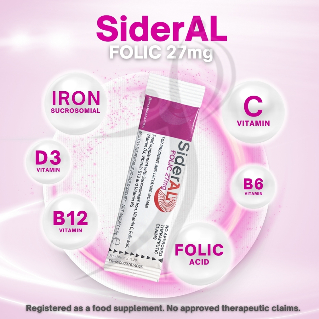 Sideral Folic 27mg per sachet | Shopee Philippines