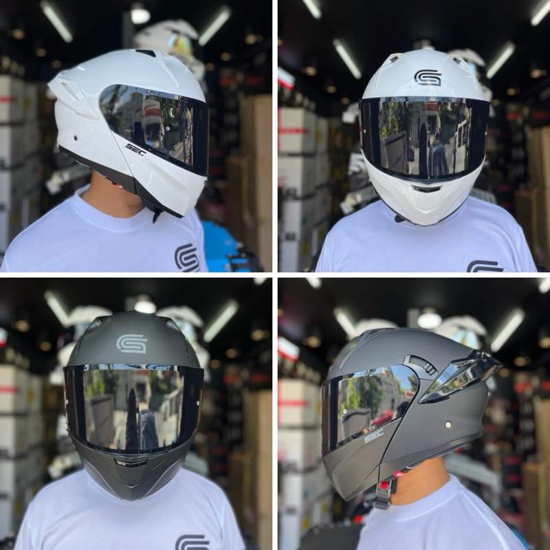 SEC Helmet - Element (Modular, Dual Visor) | Shopee Philippines