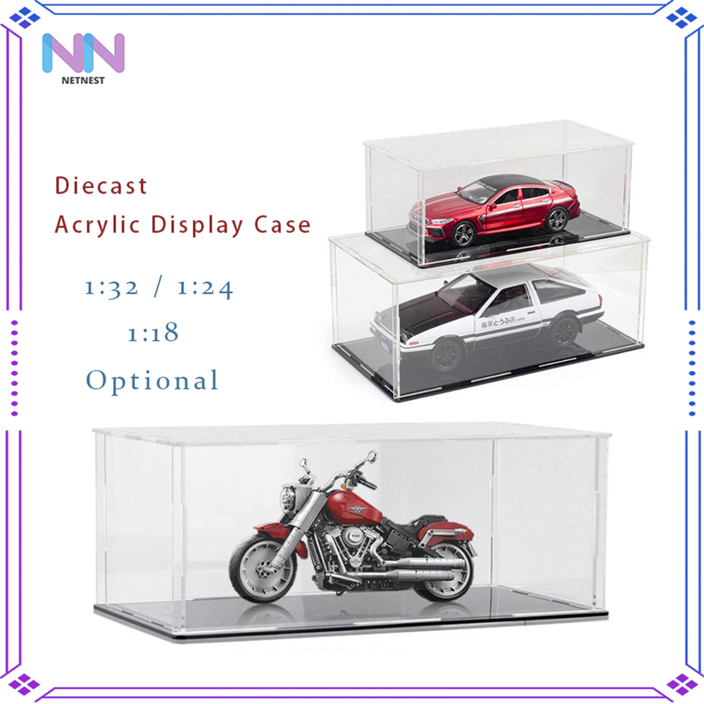 1:32 1:24 Car Model Toys Display Box Dust-Proof Case Storage Clear ...