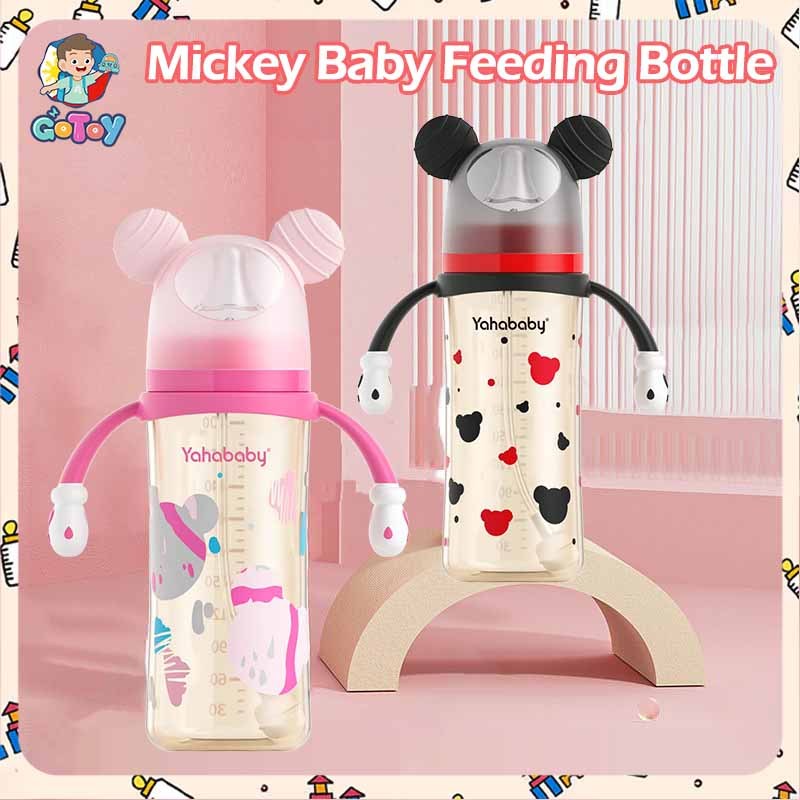 YAHABAY Mickey Feeding bottle Pigeon Wide neck BPA free PPSU Baby Bottle Anti-Colic 300ML ...
