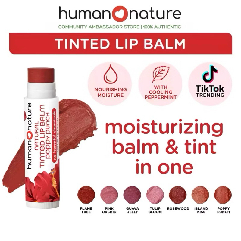 HUMAN NATURE Lip Balm 4mg | Protects from Lip Chapping | Shopee Philippines