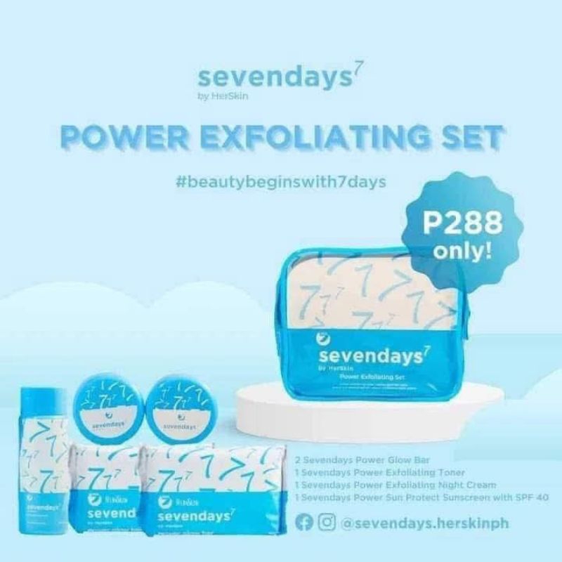 SEVENDAYS POWER EXFOLIATING SET | Shopee Philippines