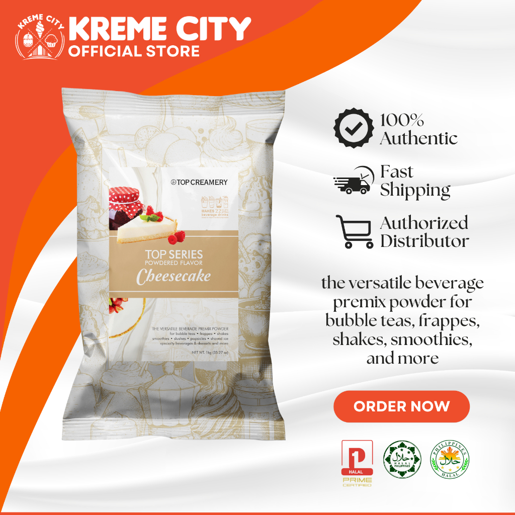 TOP Creamery Top Series Cheesecake Powdered Flavor Beverage Premix 1kg ...