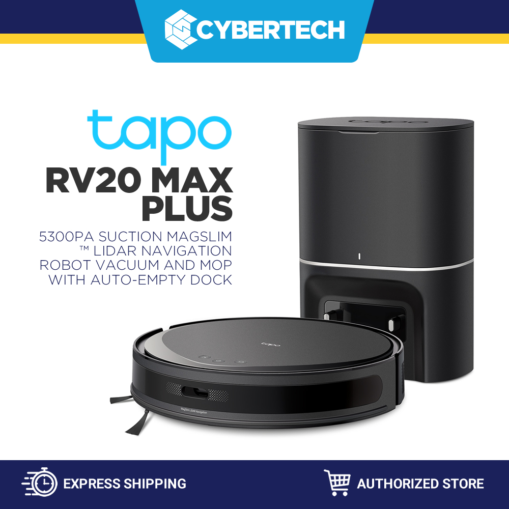 Cybertech TP-Link Tapo RV20 Max Plus 5300Pa Suction MagSlim LiDAR ...