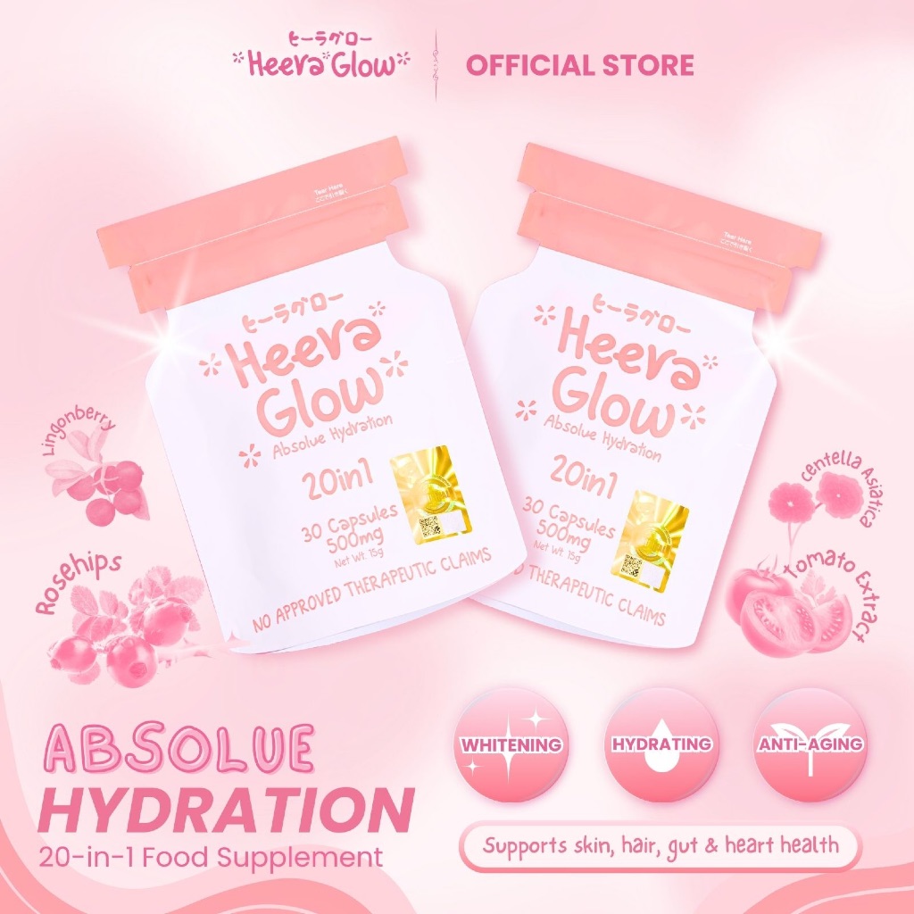 HEERA GLOW BUNDLE [ 2 Packs] 20in1 60 Capsules Glutathione, Collagen ...