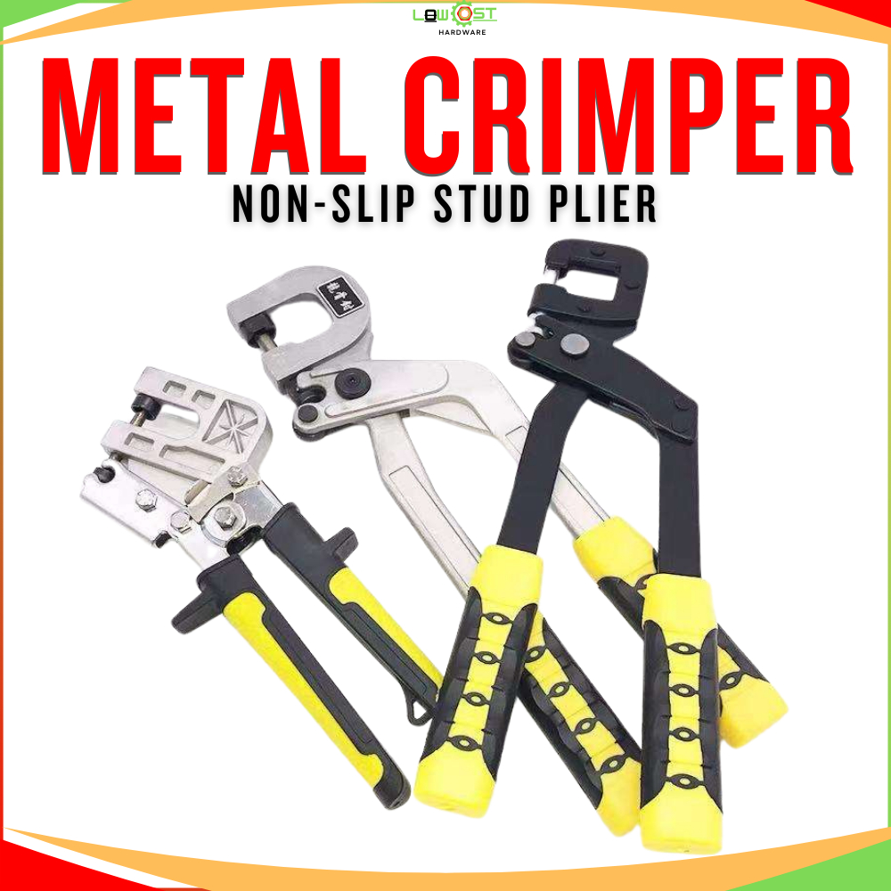 Metal studs Nailless Crimper Hand Stud Crimper Punch Lock Crimper Keel ...