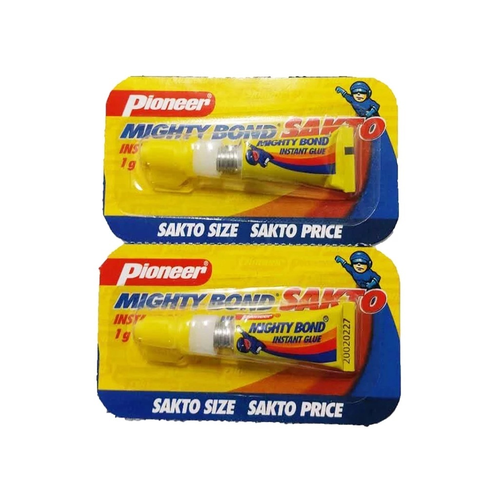 5Pcs mighty bond super glue sakto 1g superglue mightybond | Shopee ...
