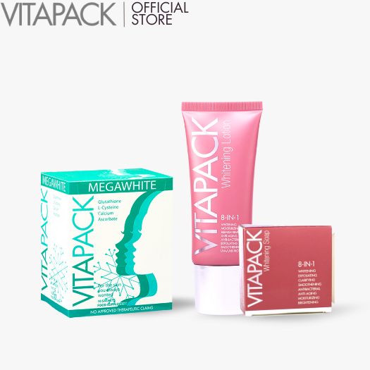 VITAPACK Megawhite 8-in-1 Whitening Lotion and Soap Set | Shopee ...