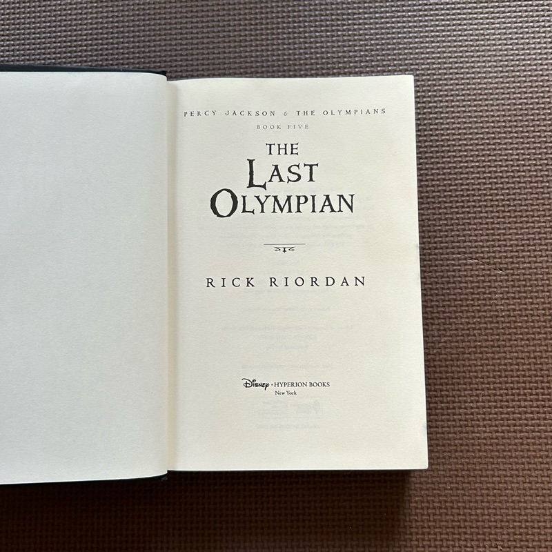 Rick Riordan - The Last Olympian (Hardbound) | Shopee Philippines