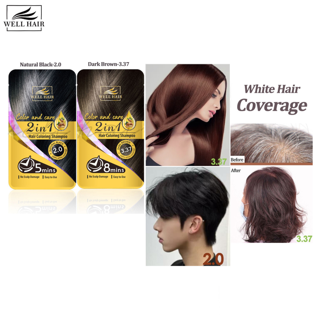 Well Hair Colored Hair Shampoo Black Hair Color White Hair Turns To ...