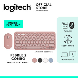 Logitech Pebble 2 Slim Multi-Device Bluetooth Wireless Keyboard and ...